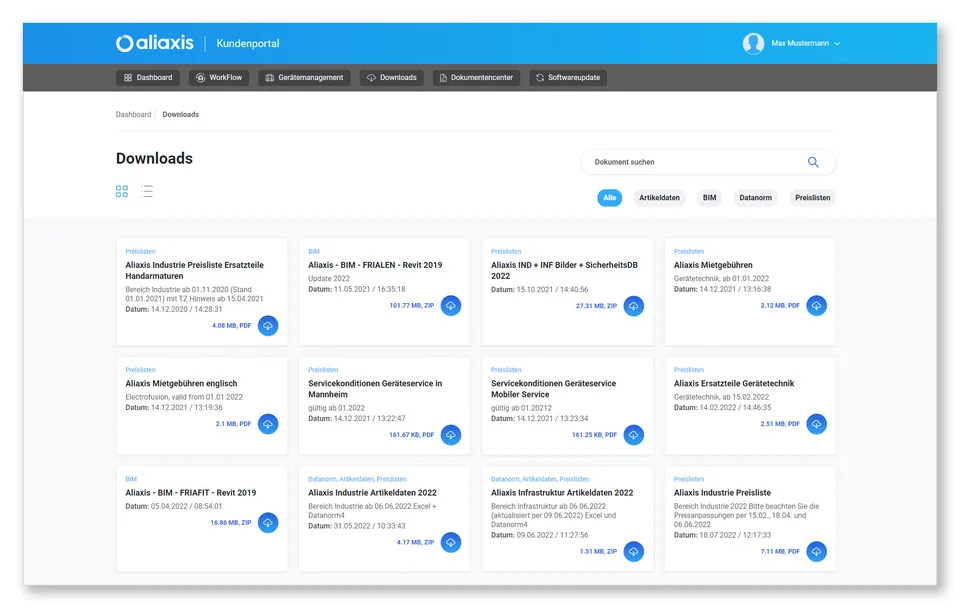 Cyfrowy portal klienta | Aliaxis Poland